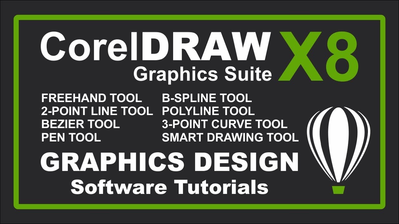 Coreldraw Tutorials Freehand, 2-Point line, Bezier, Pen, B-spline ...