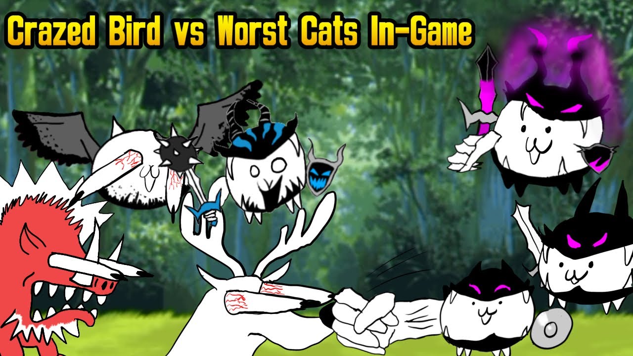 Can Axe Cats Solo Crazed Bird? (Battle cats) - YouTube