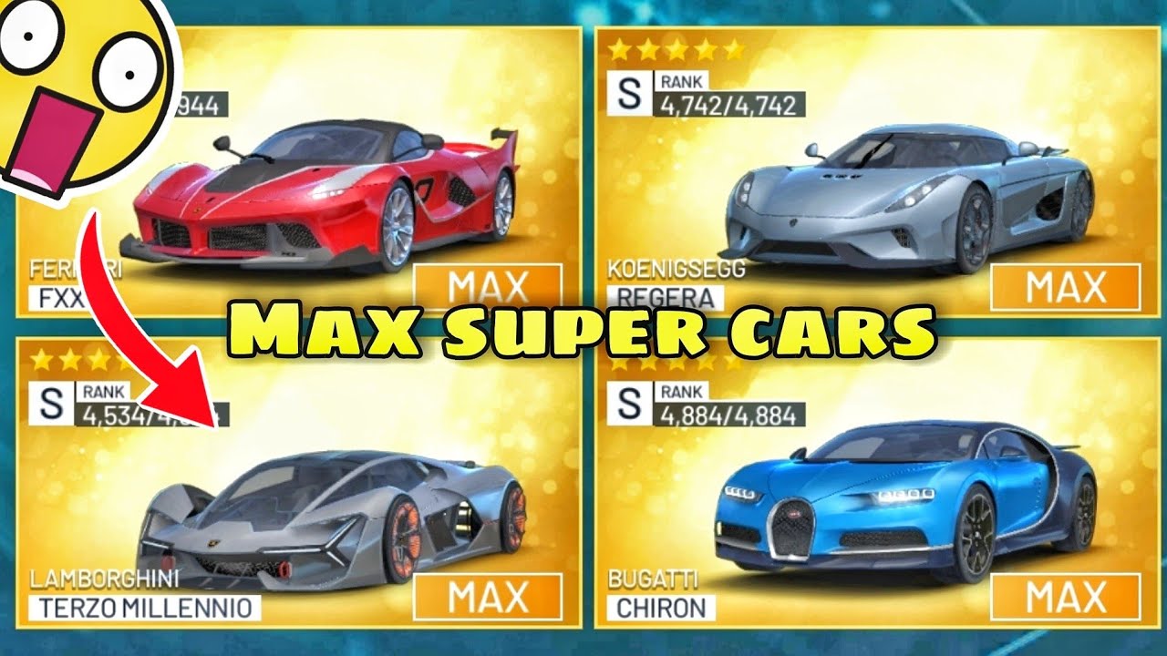 4 Max super cars gameplay😱😁|| Ferrari, Koenigsegg,Lambo, Bugatti 🔥 ...