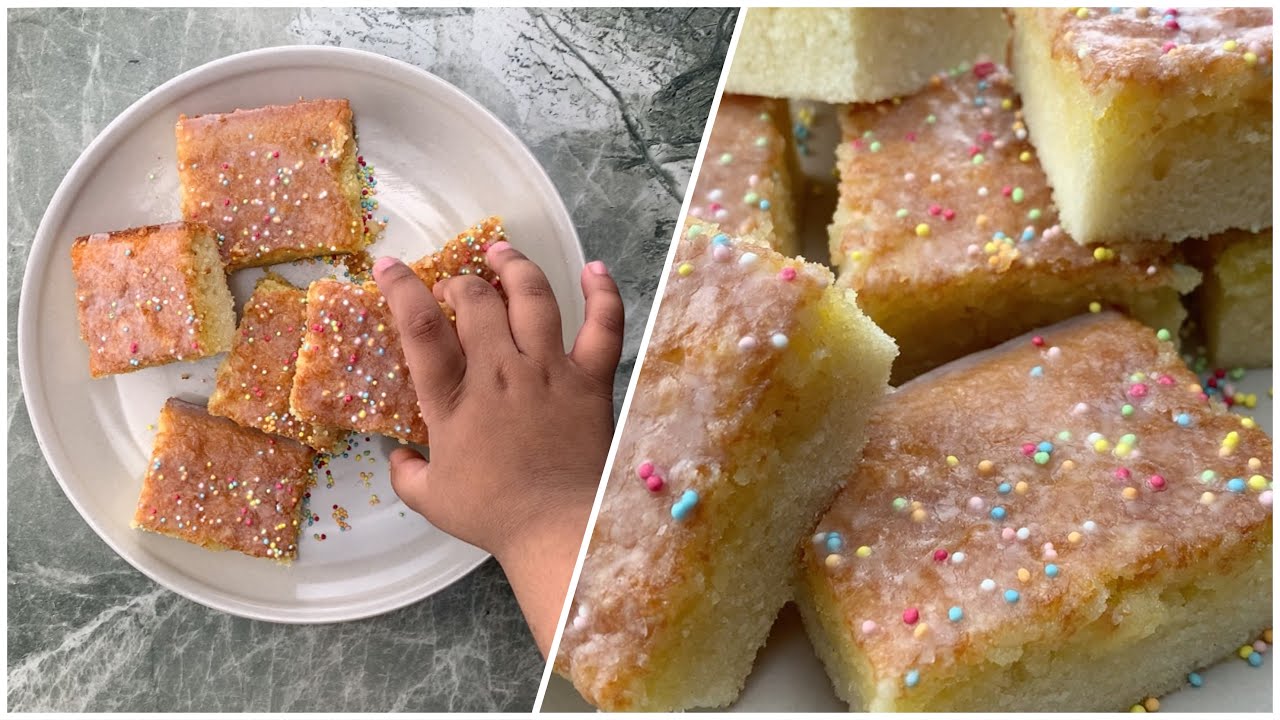 Vanilla Sprinkle Cake | Sprinkle Tray Bake - YouTube
