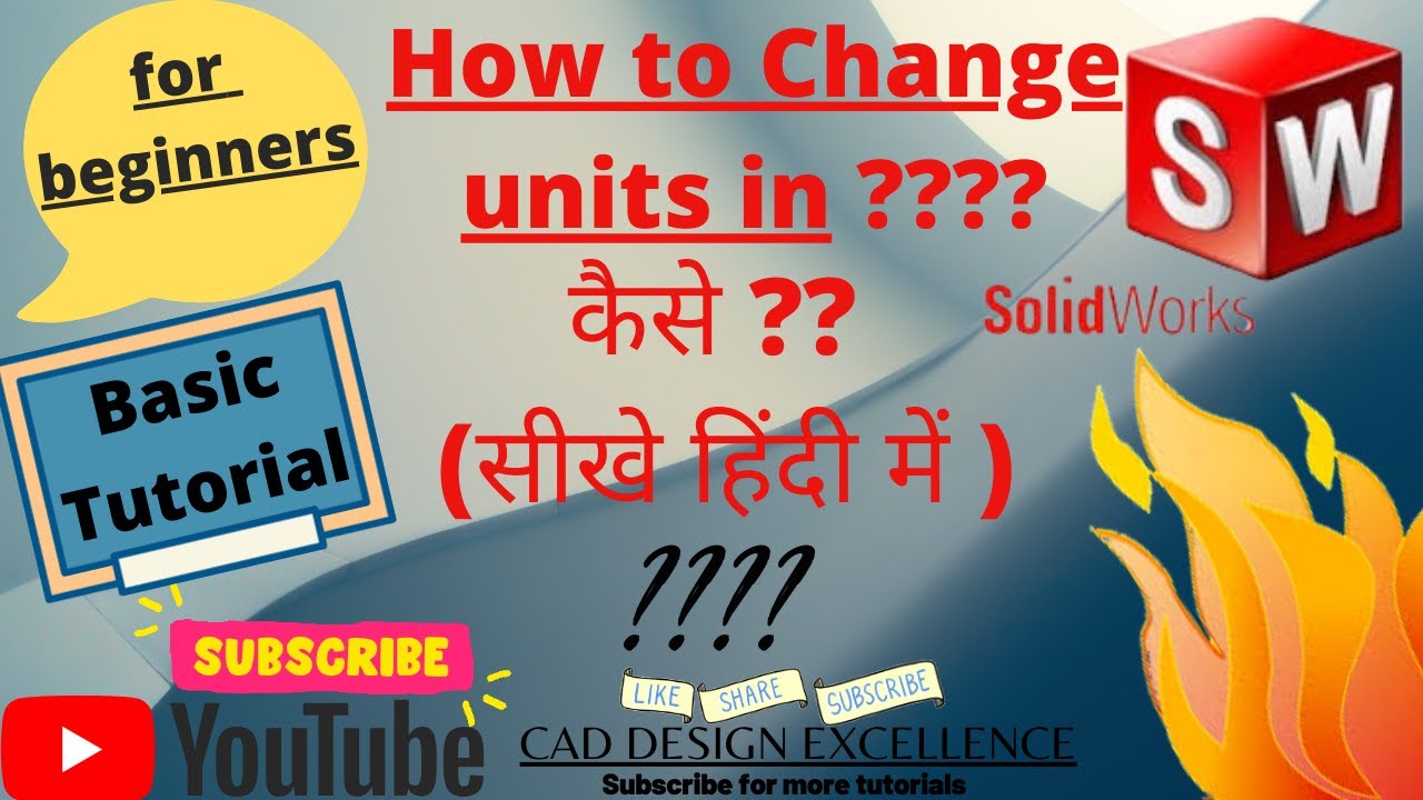 How to change unit settings in solidworks || solidworks unit settings ...