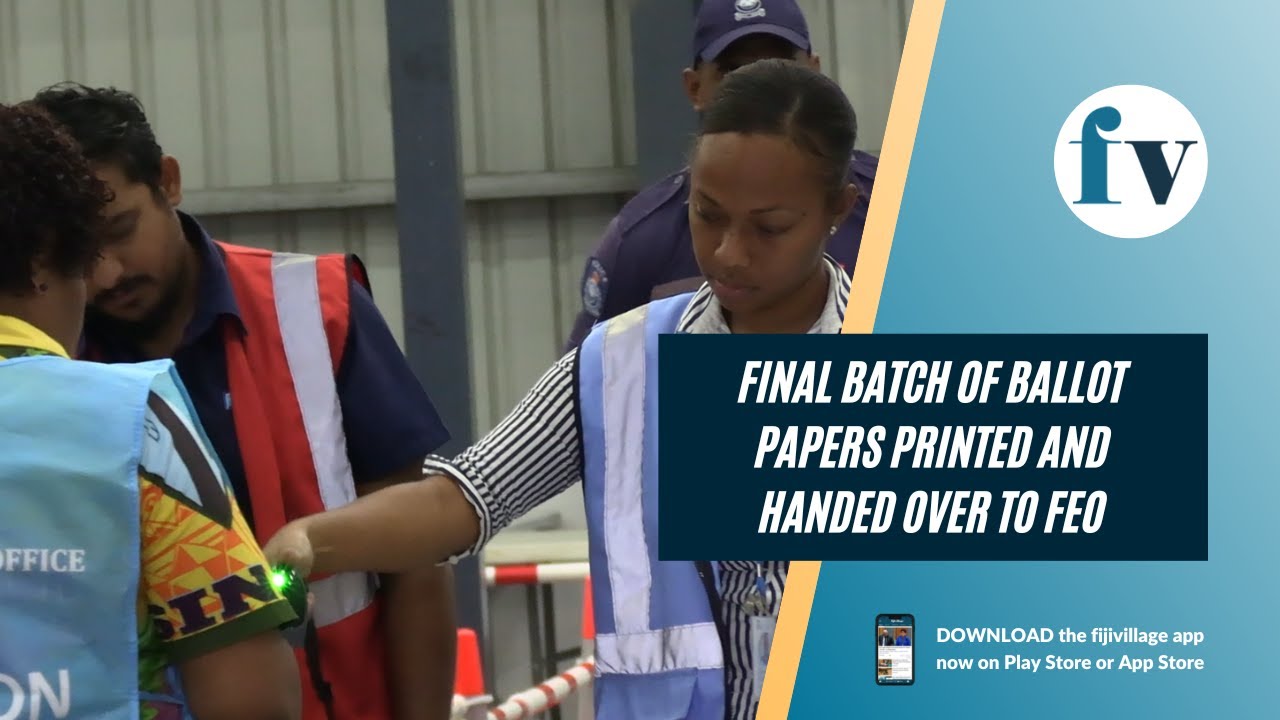 Final batch of ballot papers printed and handed over to FEO | 29/11 ...