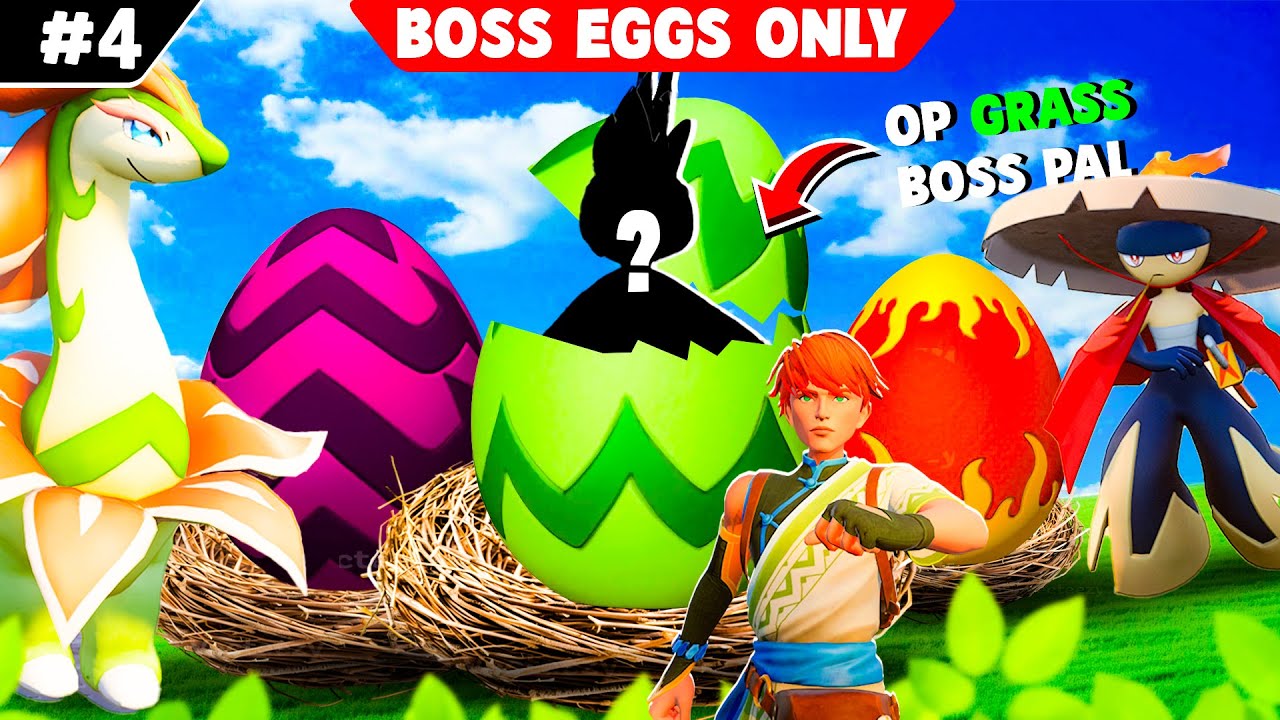 😱 FOUND SO MANY BOSS GRASS EGGS 🪲 🔥 || Palworld Egg Only Series ...