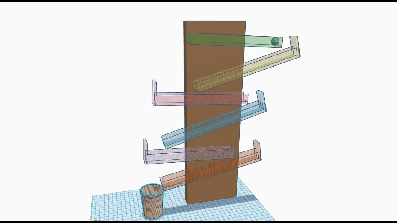 Intro to Tinkercad Sim Lab -Lesson 1: Marble Run Tutorial - YouTube