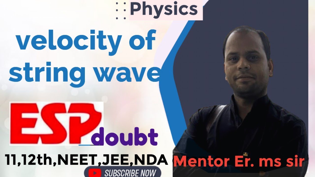 velocity of string wave !! by !! Ms sir - YouTube