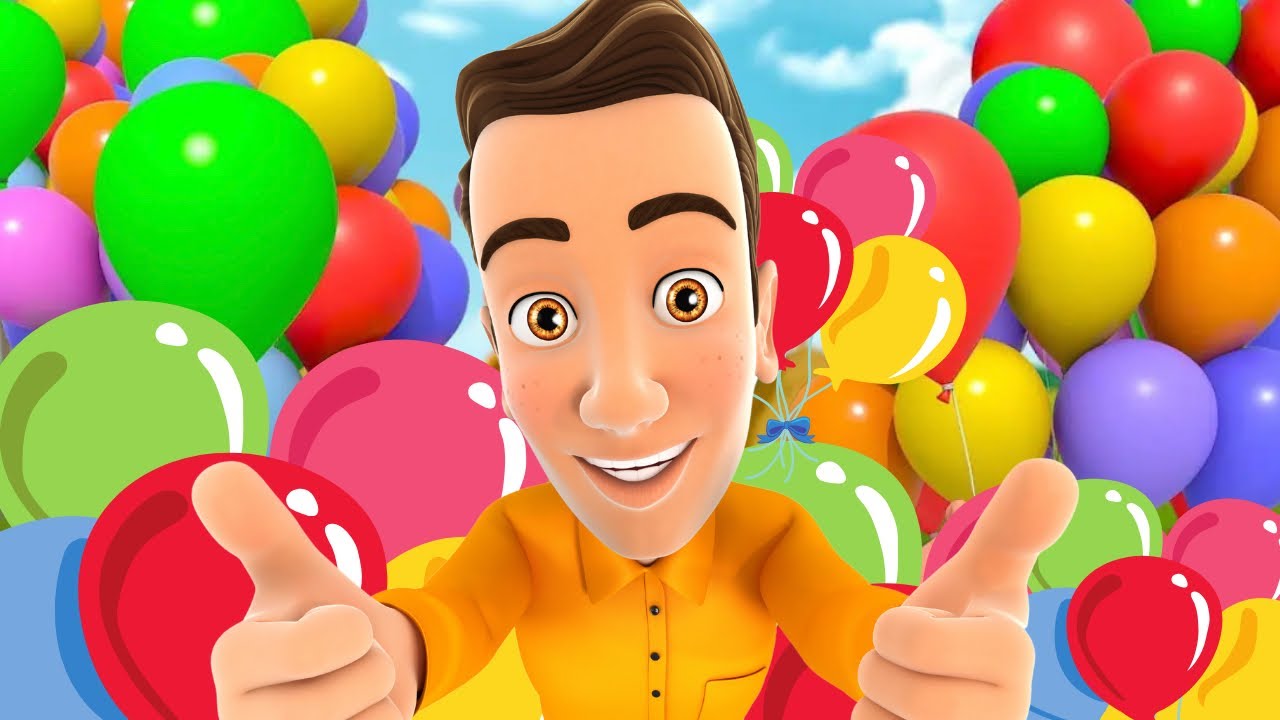 🎈 Balloon song 🎈 | Balloon Song for Kids | Learn colors with Balloons ...