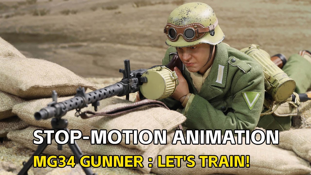 [Stop-Motion Animation] MG34 Gunner : Let's Train! - YouTube