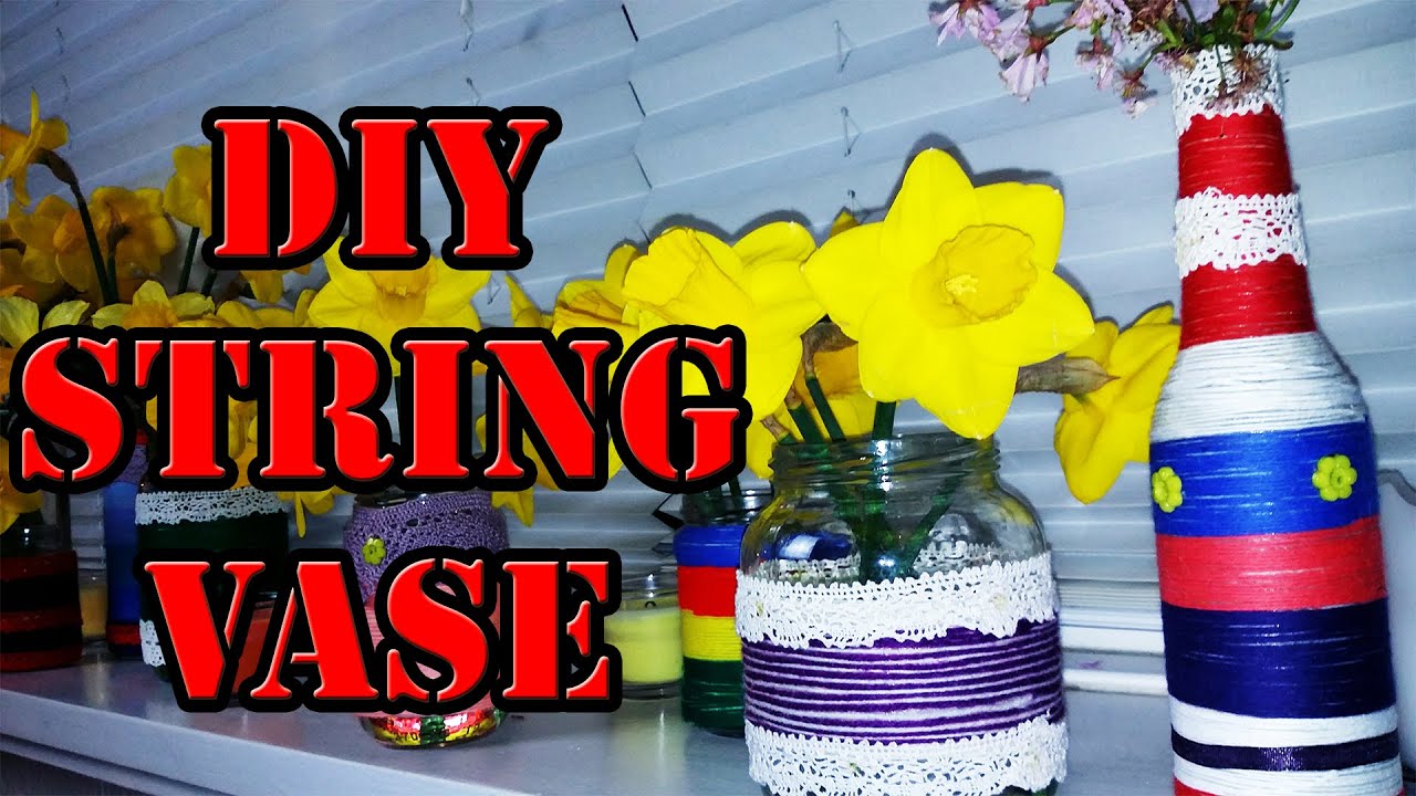 How to create a STRING VASE | Easy DIY - YouTube