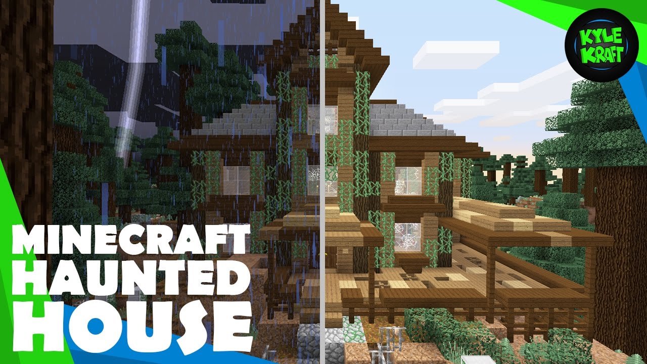 I Built a Haunted House in Minecraft! - YouTube