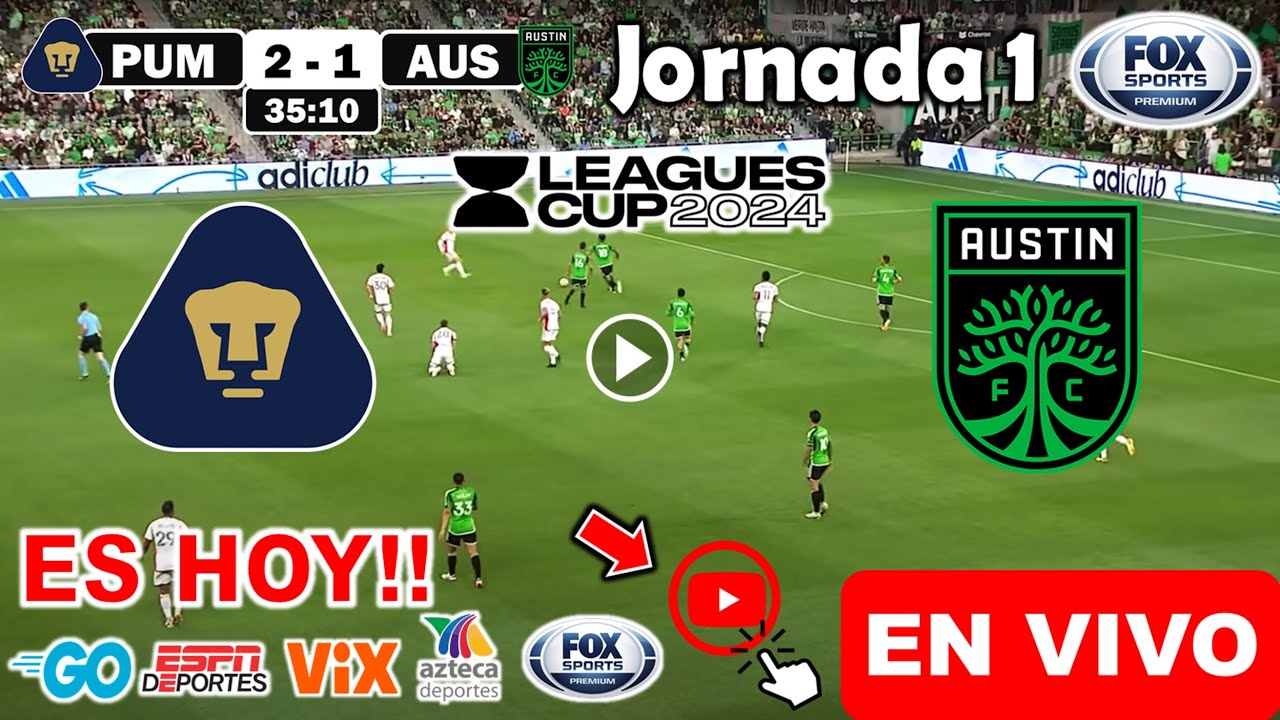 Pumas vs. Austin FC en vivo, donde ver, a que hora juega Pumas vs ...