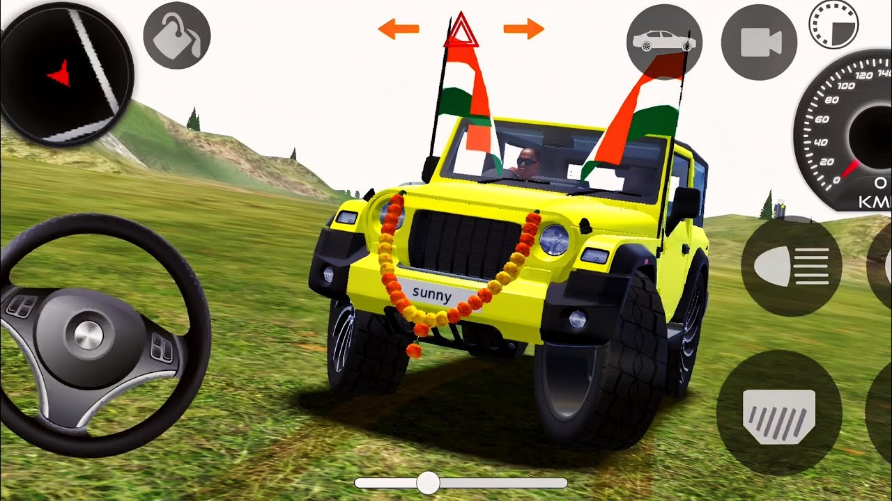 Dollar (song) modified Mahindra gold thar 👿|| Indian car simulator 3D ...