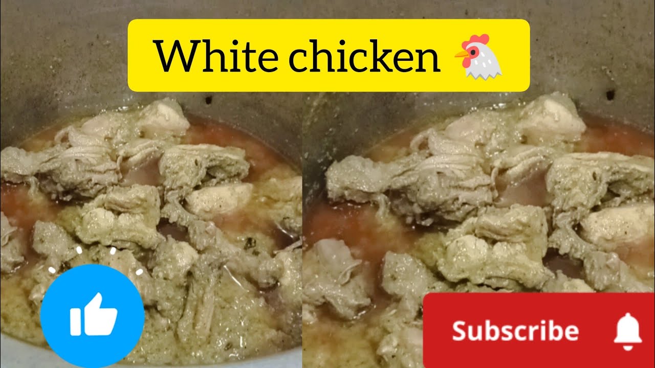 how to make easy white chicken/without cream white chicken ️😋# ...