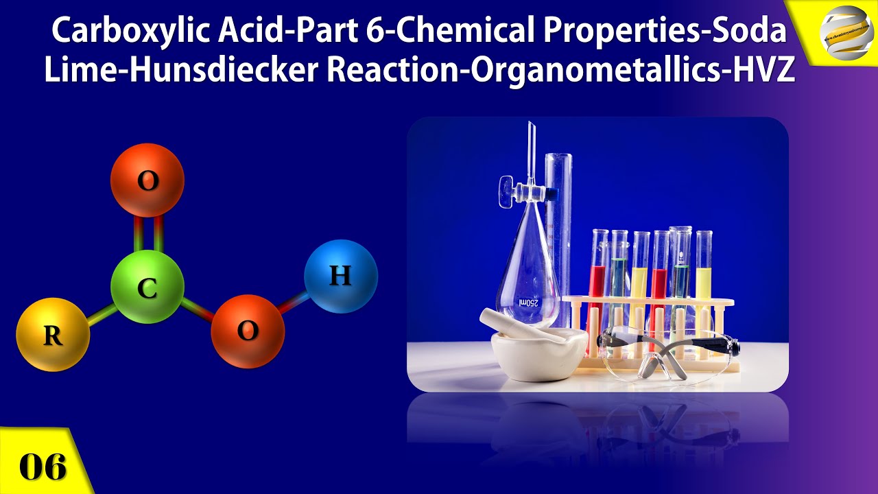 Carboxylic Acids-Part 6-Chemical Properties-Soda Lime, Hunsdiecker ...