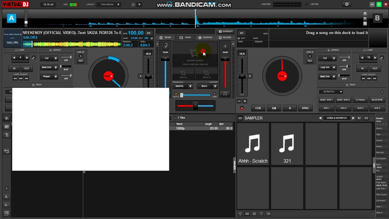 How to add real glass effect in your mix in virtual dj - YouTube