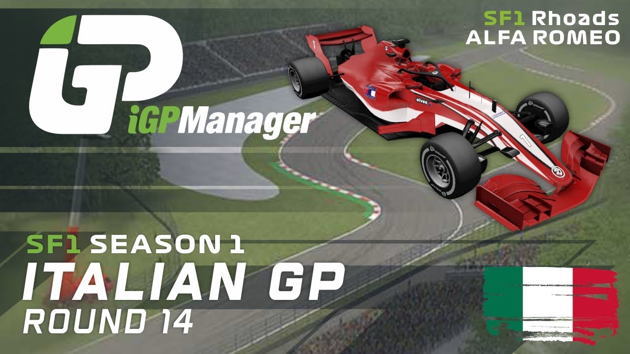 SF1 iGP Manager - Italian Grand Prix | Round 14 - YouTube
