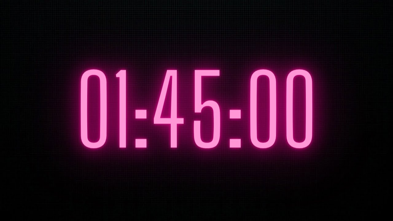1 HR 45 MIN COUNTDOWN TIMER RELAXING VIDEOS - YouTube