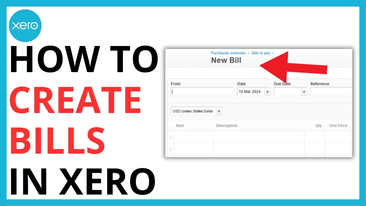 How To Create Bills In Xero QUICK EASY YouTube How To Create Bills In Xero QUICK EASY YouTube