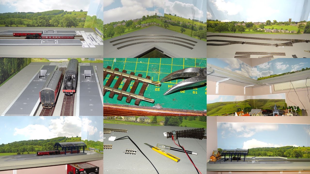 OO Gauge 96, Shelf Layout Progress - YouTube