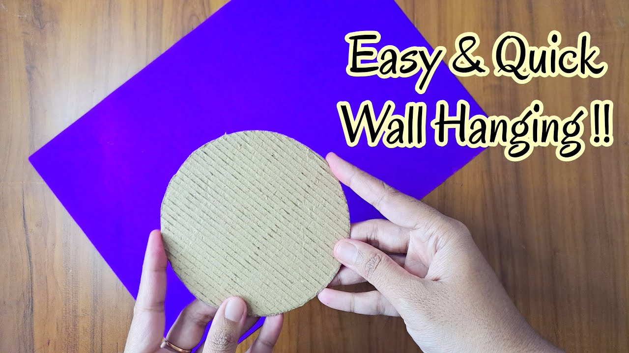 Easy and quick wall hanging craft | TAMIL | Priyauma crafts - YouTube