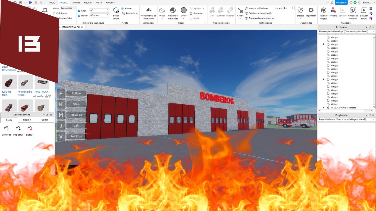 #13 Seguimos con el nuevo edificio!!!! | Hispanic RP | Roblox - YouTube