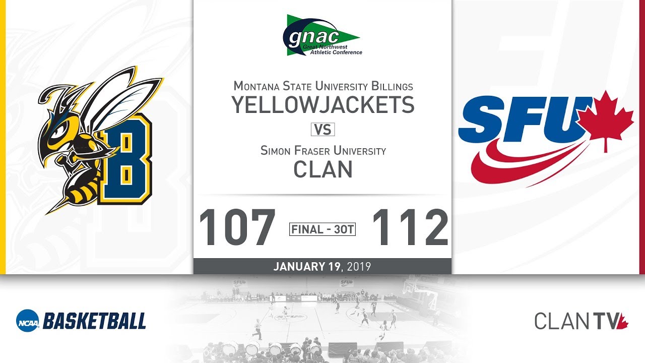 SFU Men’s Basketball vs. MSUB - January 19, 2019 - YouTube