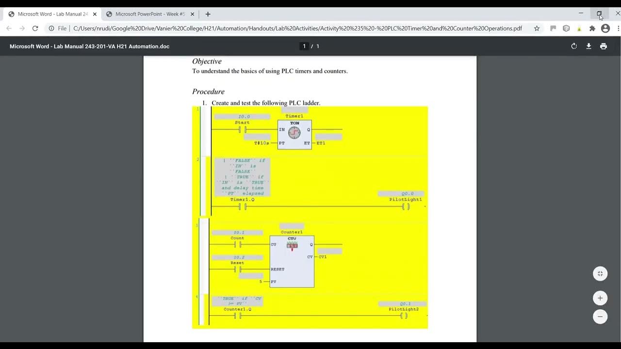 CodeSys PLC Timer & Counter Operations - YouTube