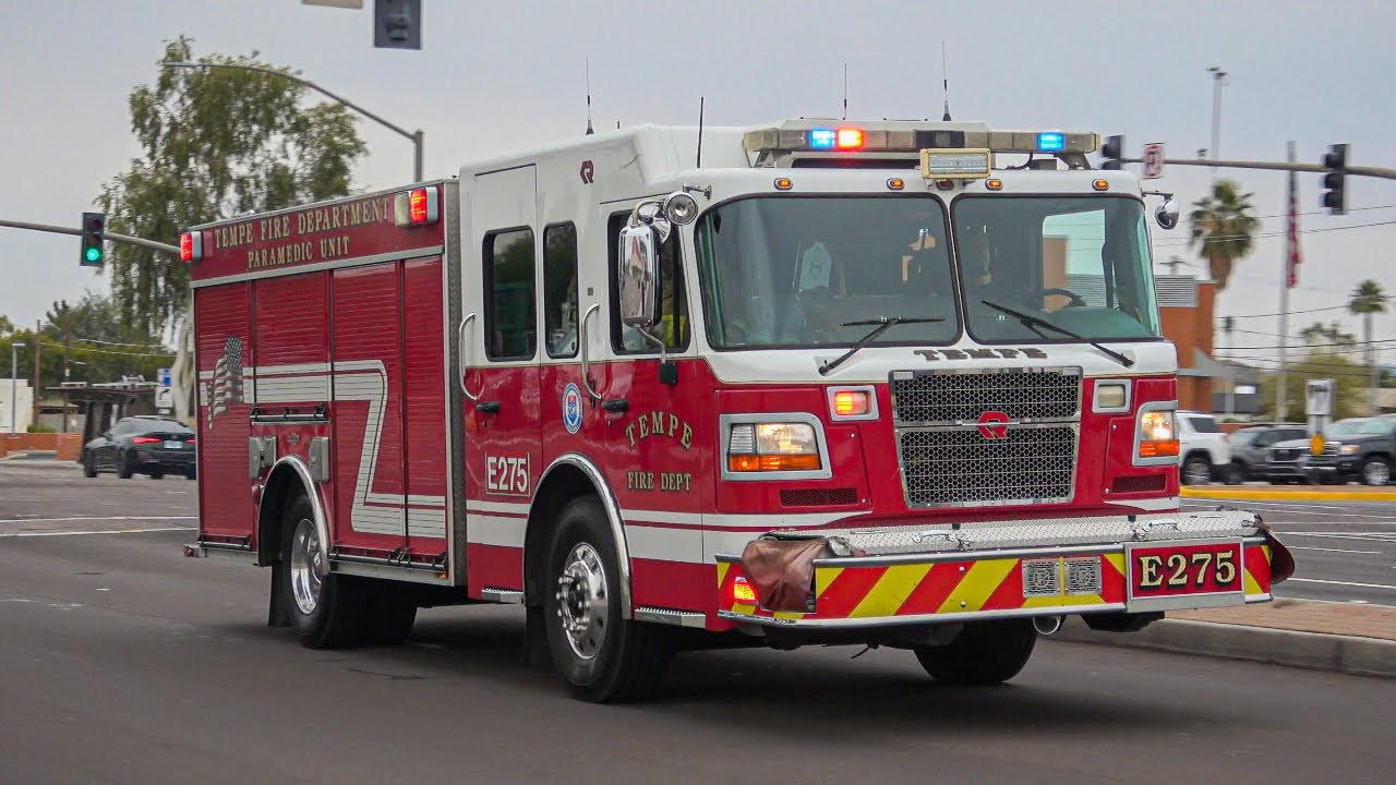 TMPFIRE Ladder Tender 273 & Engine 275 Responding - YouTube