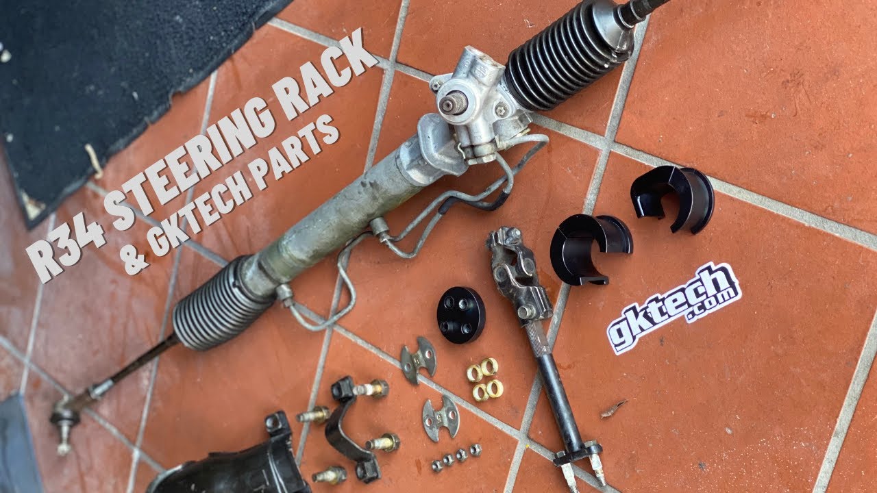 Nissan 180sx | R34 Steering rack & GKTech parts - YouTube