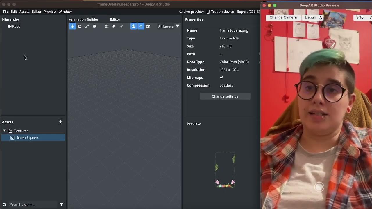 Frame Overlay Effect - DeepAR Studio Tutorials - YouTube