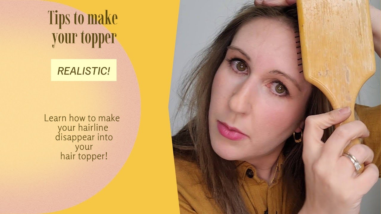 2 ways to make your topper REALISTIC! Hair topper tips. - YouTube
