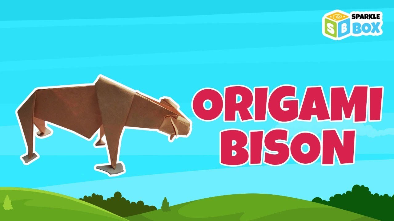 Origami Bison | Fun DIYs & Crafts for kids | Easy Paper Crafts for kids ...