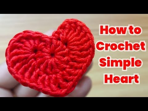 How to make Heart with Crochet | How to Crochet Heart for Beginners ...