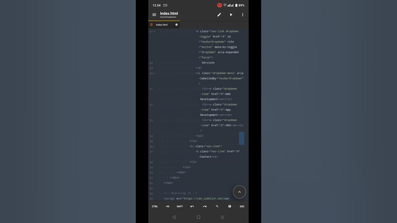 cara membuat navbar dropdown html css - YouTube