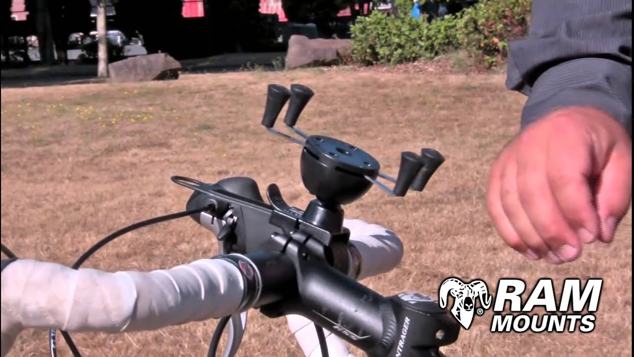 Bicycle Mount RAM® EZ On Off™ and RAM® EZ Strap™ Comparison - YouTube