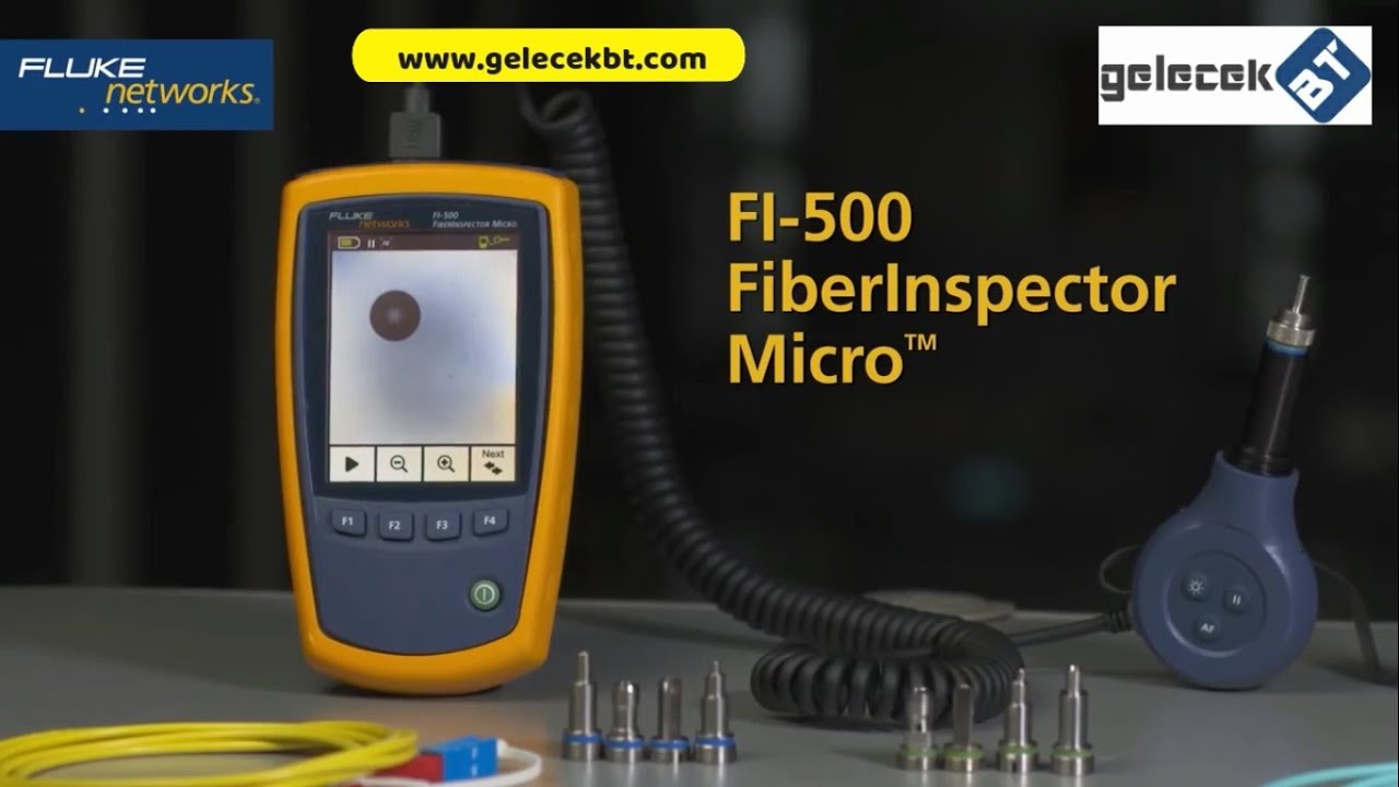 Fluke Networks FI 500 Fiber Optic Inspection Scope - YouTube