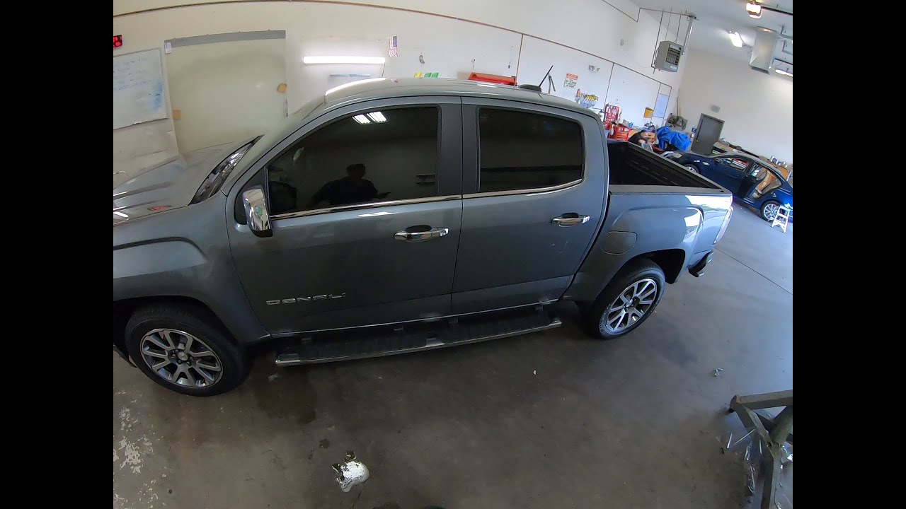 Tinting 2015+ GMC Canyon Chevy Colorado Express Classic Black 20 - YouTube