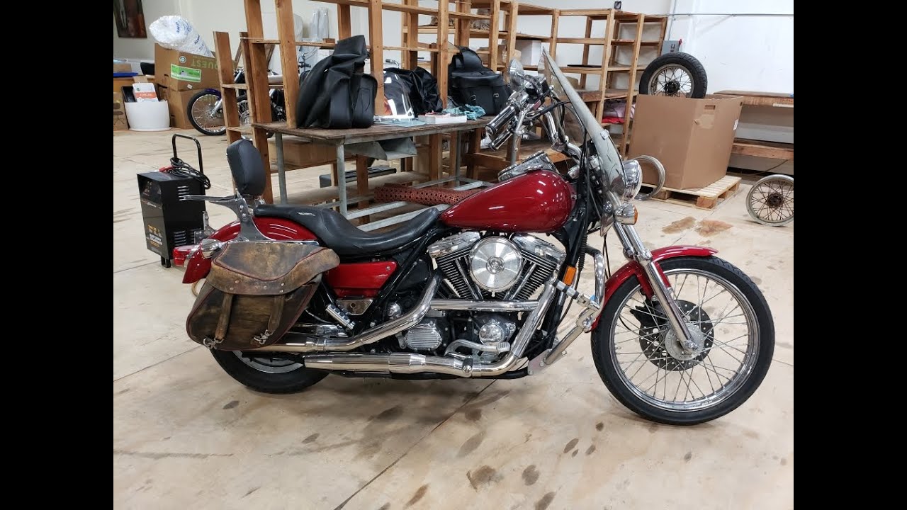 Hunting Harleys 1999 FXR2 arrives at the shop - YouTube