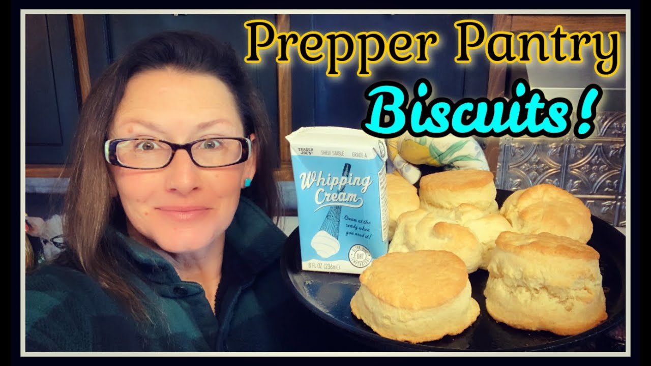 NO REFRIGERATION~Prepper Pantry Shelf-Stable Biscuits! - YouTube