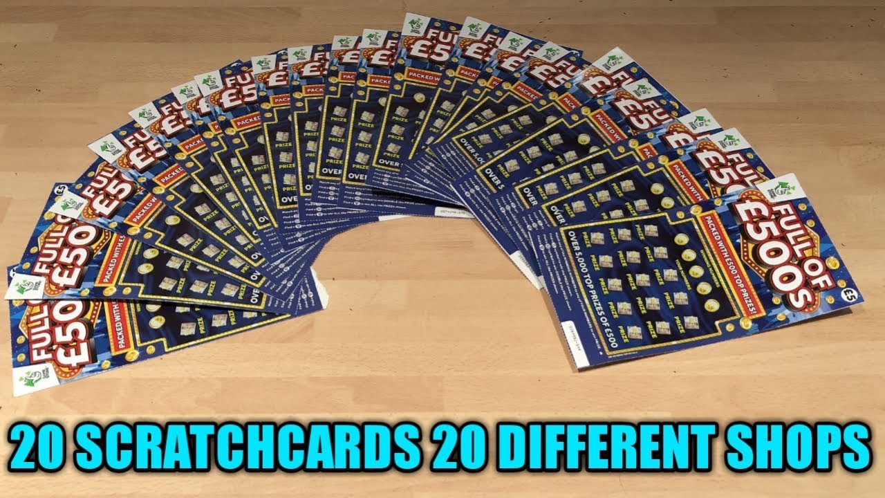 20 FULL OF 500s Scratchcards From 20 Different Shops - YouTube