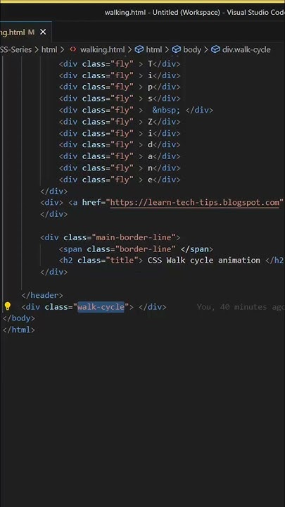 How To Brings Your Css Character To Life With A Walk Cycle Techtips Htmlcss Webzonehtml Youtube