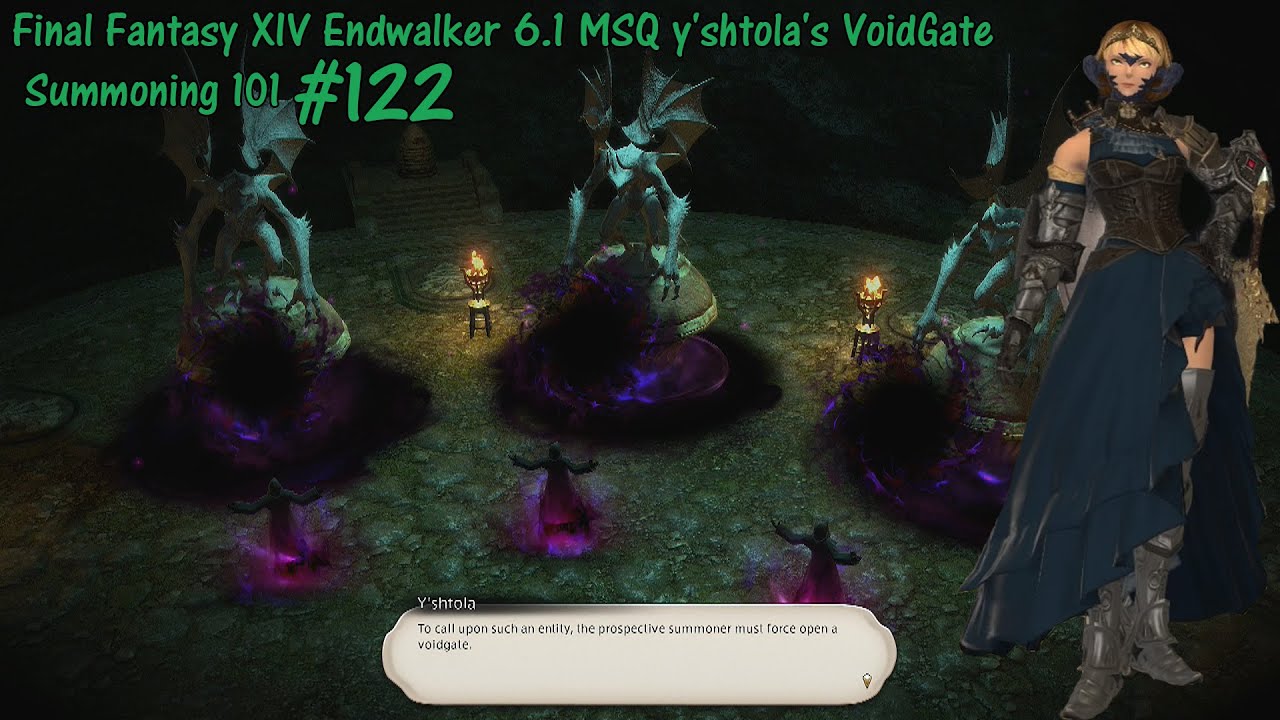 Final Fantasy XIV Endwalker 6.1 MSQ y'shtola's VoidGate Summoning 101 #122 - YouTube