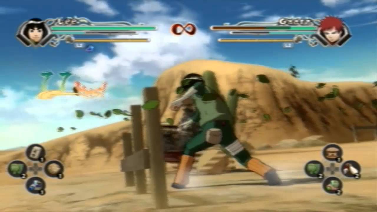 Naruto Generations Chunin Exams & Rematches 5:Gaara Vs Lee - YouTube