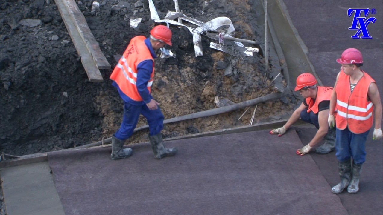 Применение гидроизоляционной мембраны PREPRUFE 300R. - YouTube