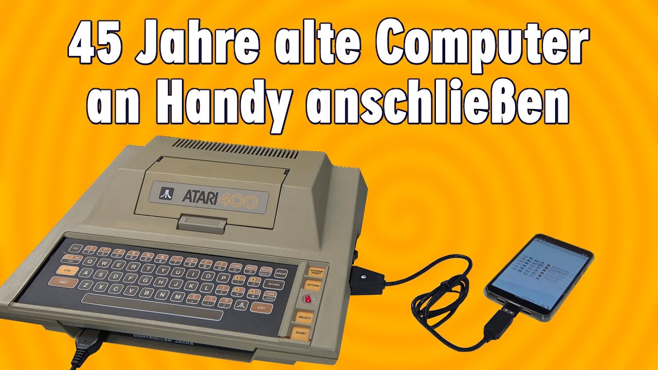45 Jahre alte Computer an Handy anschließen - YouTube