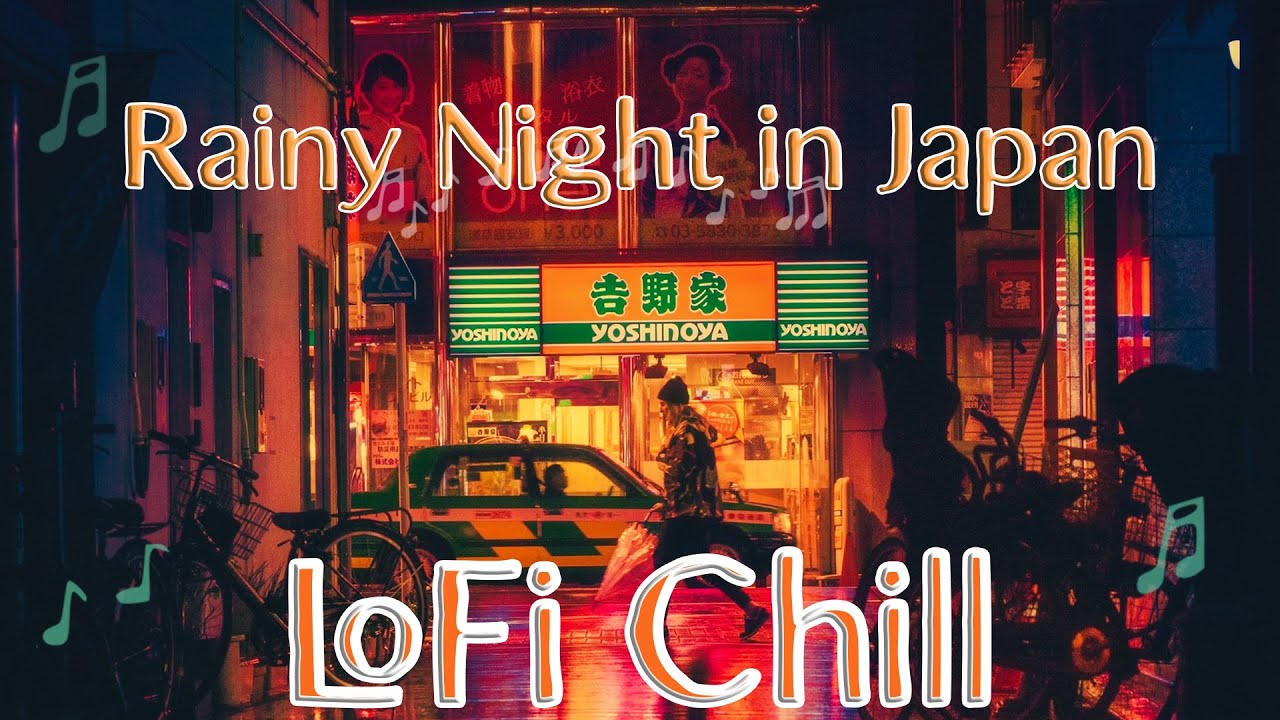 Nostalgic Walk through Rainy Tokyo 💤 Lofi Chill Music 🎧 Relaxing Rain ...