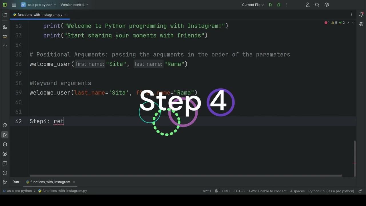 Functions in Python | Learn with Instagram Programs Like a Pro | Python Tutorial | Function ...