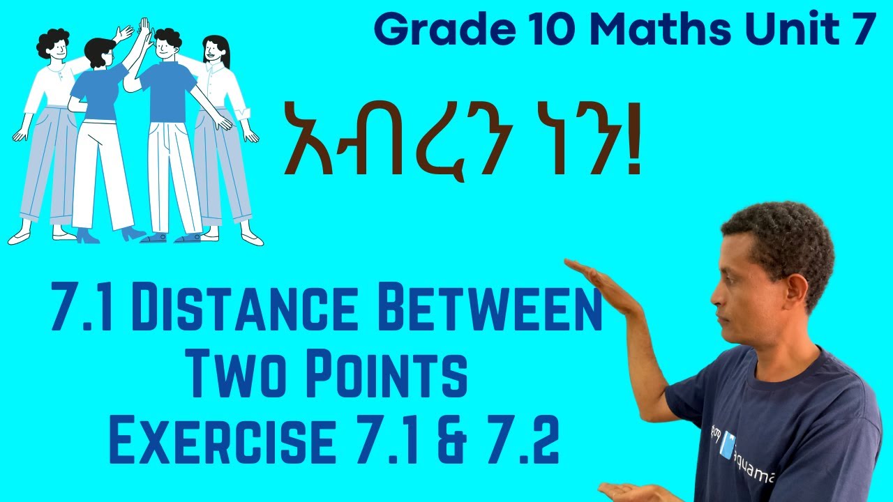 Grade 10 Maths: 7.1 Distance Between Two Points & Exercise 7.1 ...