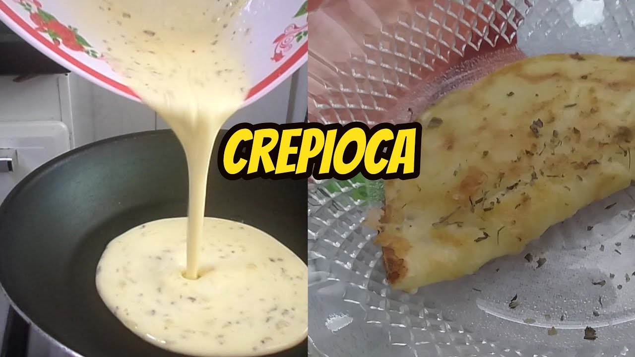Crepioca fit - receita simples e rápida - YouTube