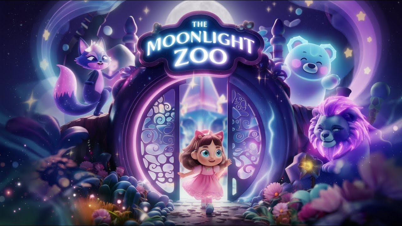 The Moonlight Zoo: Magical Bedtime Story for Kids 🌙 - YouTube