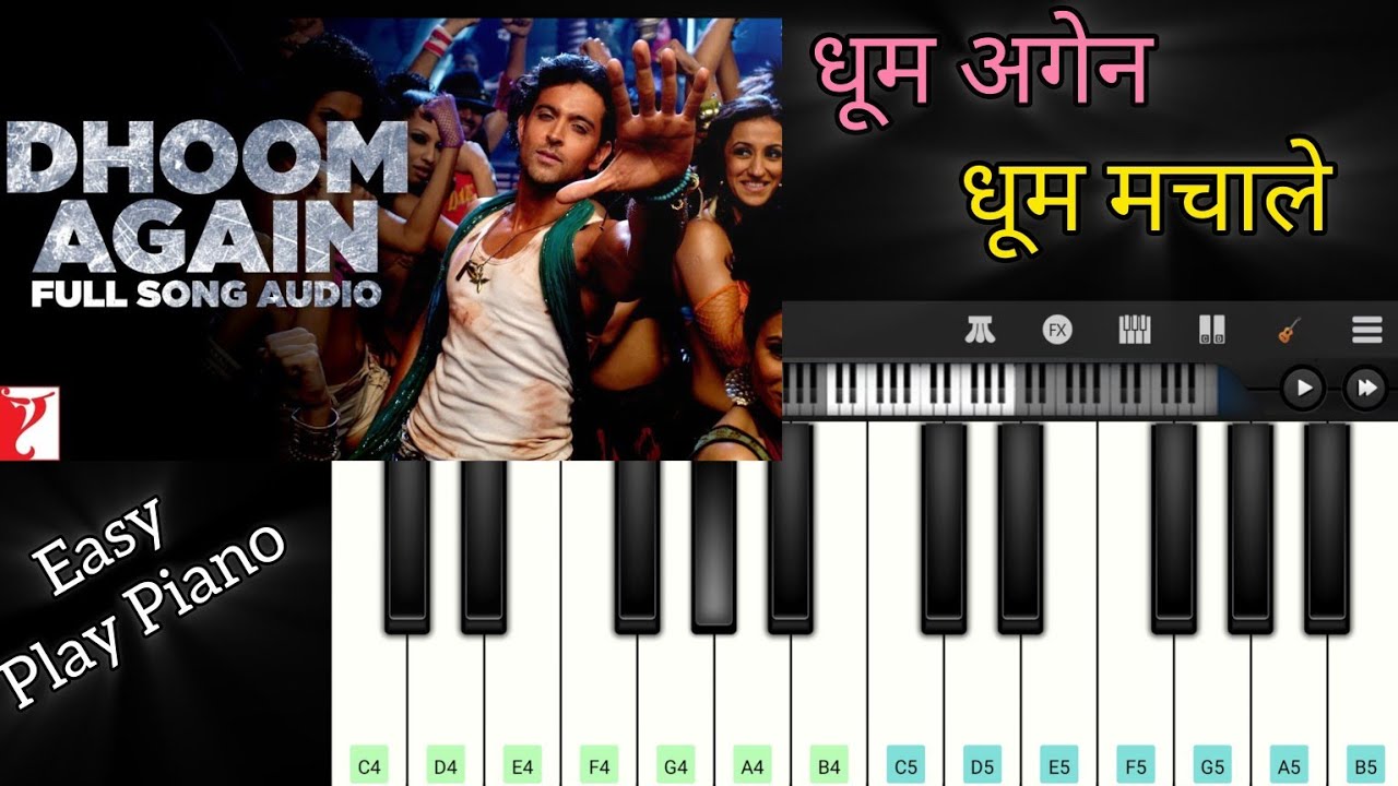 Dhoom Again Piano Song | Dhoom Machale Piano Song | Hindi Piano Song ...